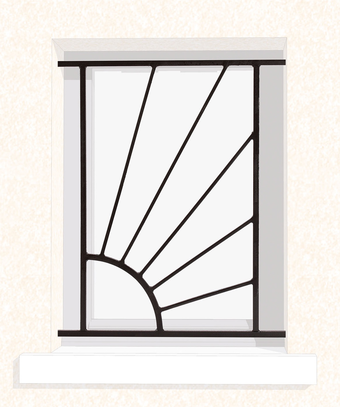 Le Ferronnier - Grille de fenêtre en fer forgé Aurélie | GFAURELIE