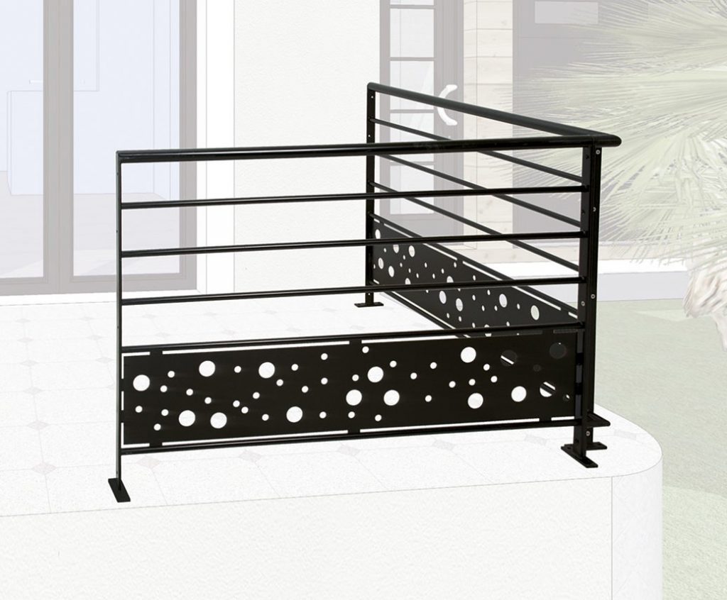 Garde corps de balcon en fer forgé Louane - LeFerronnier